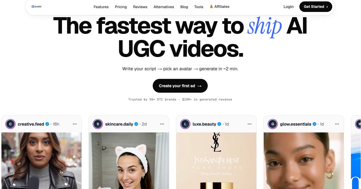 EzUGC - AI-powered UGC video ads in minutes | Somi AI
