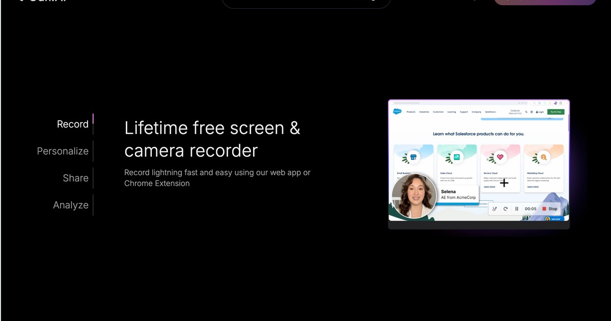 Gan.AI - Record your screen and camera in a single click,... | Somi AI
