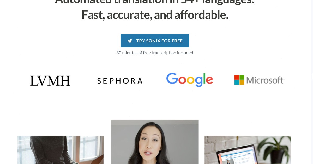 Sonix - Instant, AI-powered transcription, translation & ... | Somi AI