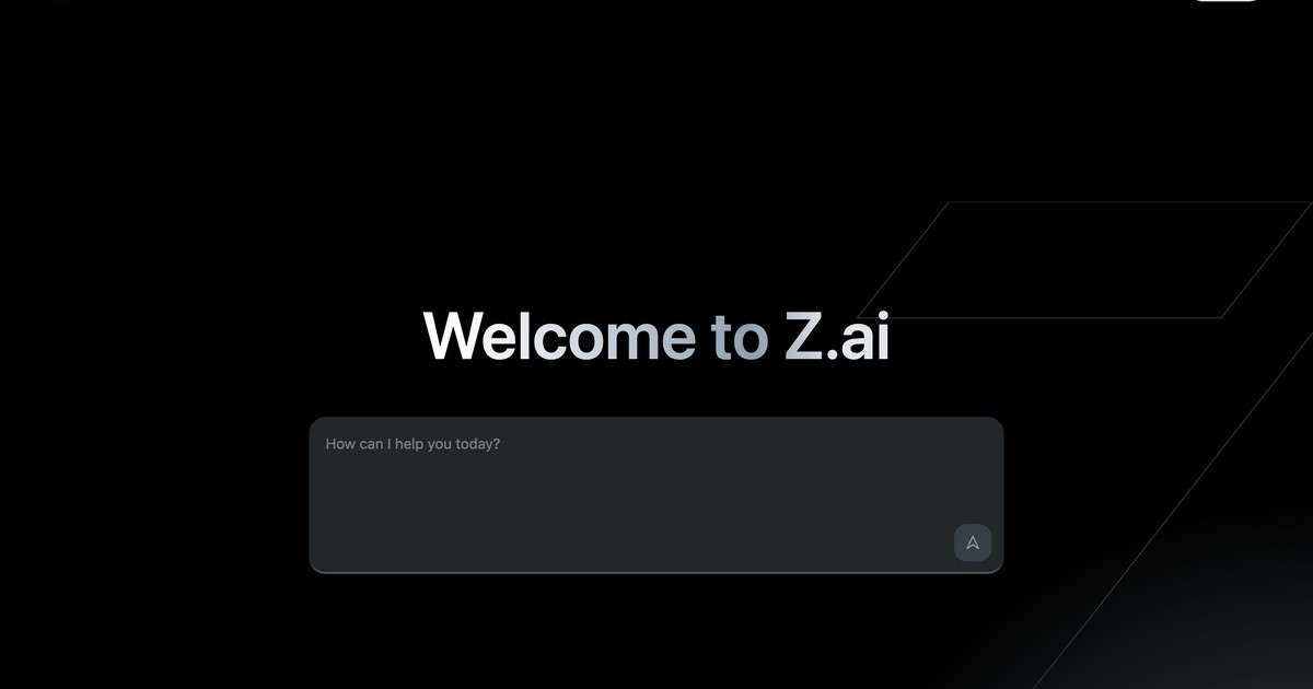 Z.ai - AI-powered chat assistant for writing, coding, and... | Somi AI